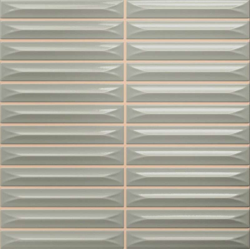 8 x 8 Arrow Sage Glossy Kitkat Tile – The Tile Store USA